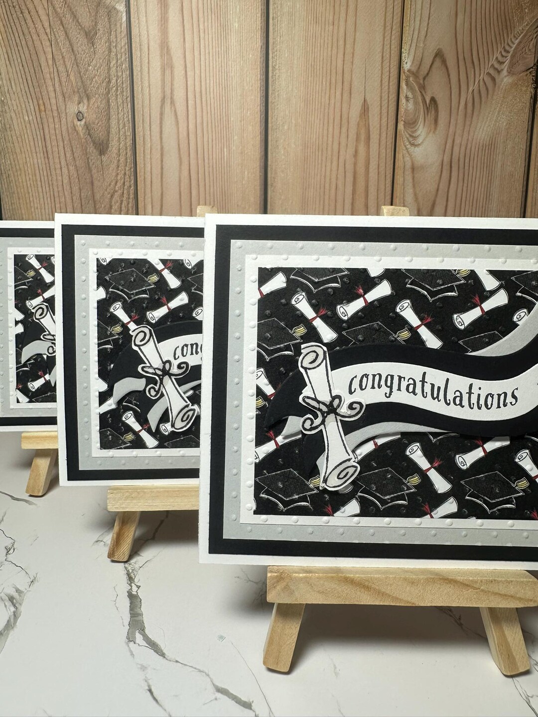 Handmade Graduation Card Set – Elegant Congrats, Class of 2025 - Etsy