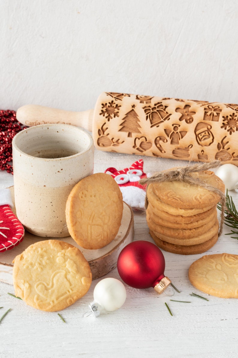 FERN ; Embossing Wooden Rolling Pin, Laser Deep Engraved HQ - Etsy