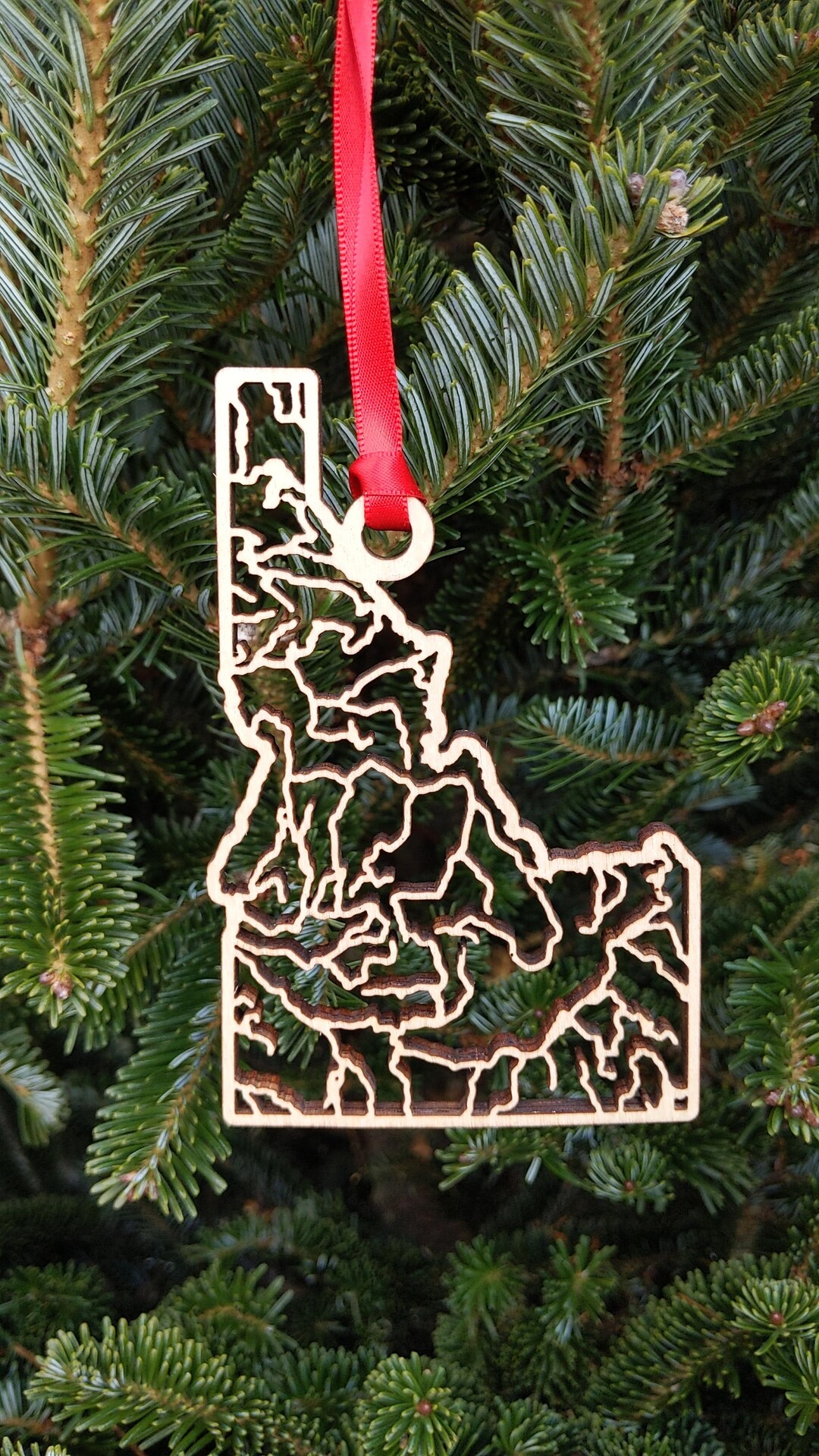 Wooden Idaho River System Ornament - Etsy