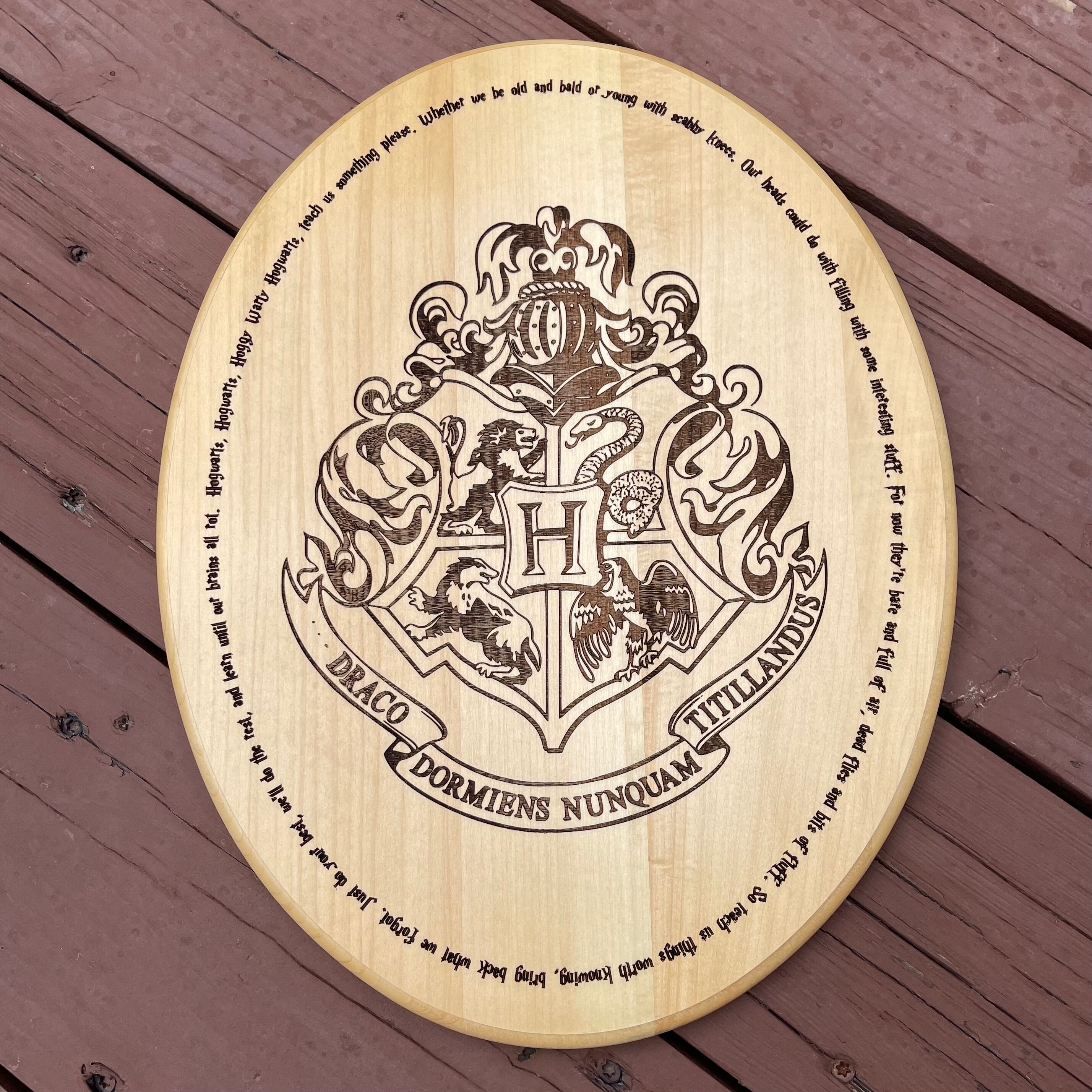 HP Wizard School Crest Sign - Etsy