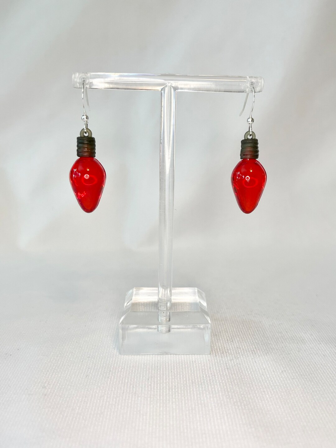 Christmas Light Bulb Earrings - Sterling Silver - Etsy