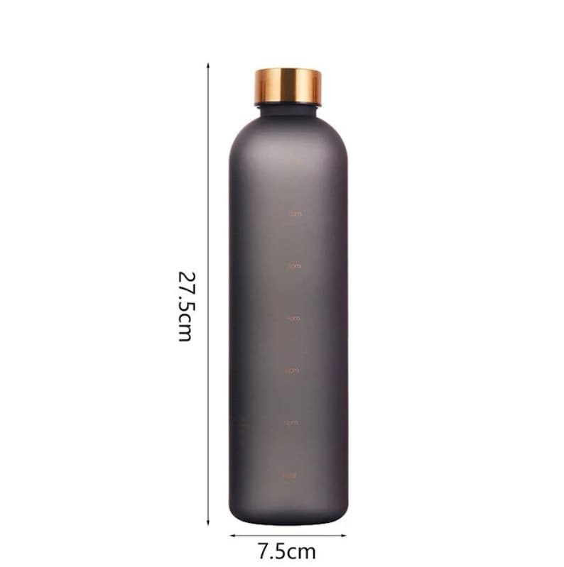 Water Tracker Sports Bottle, 1L Time Tracking Water Bottle, Outdoors ...
