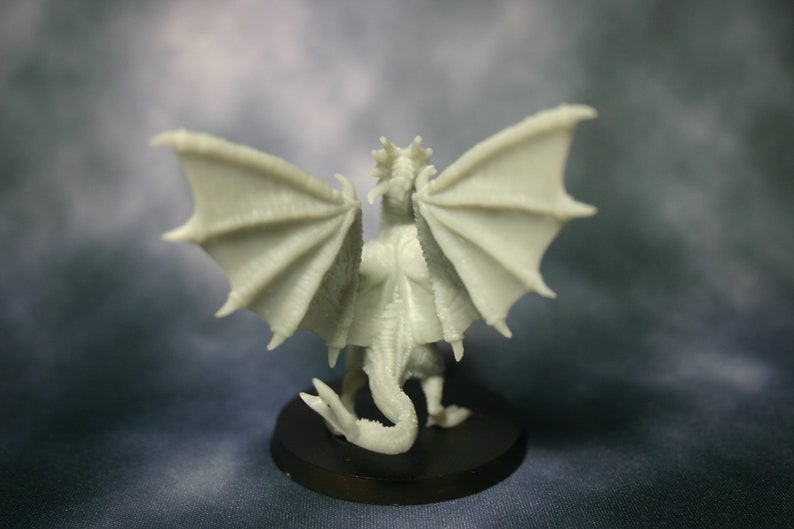 Young Dragon Miniature 3D Printed Unpainted - Etsy