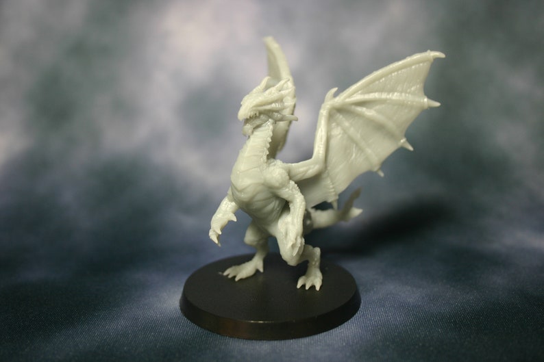 Young Dragon Miniature 3D Printed Unpainted - Etsy