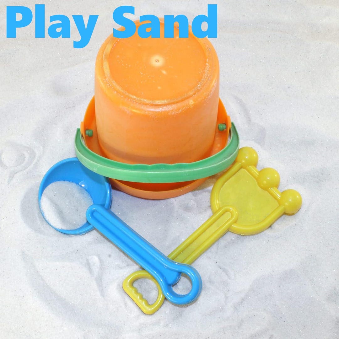 Sand Play Sand for Sandbox, Table, Therapy, 50lb. Bag, Natural, Non ...