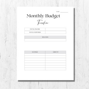 Printable + Fillable Financial Tracker Bundle – Budget Planner, Expense ...