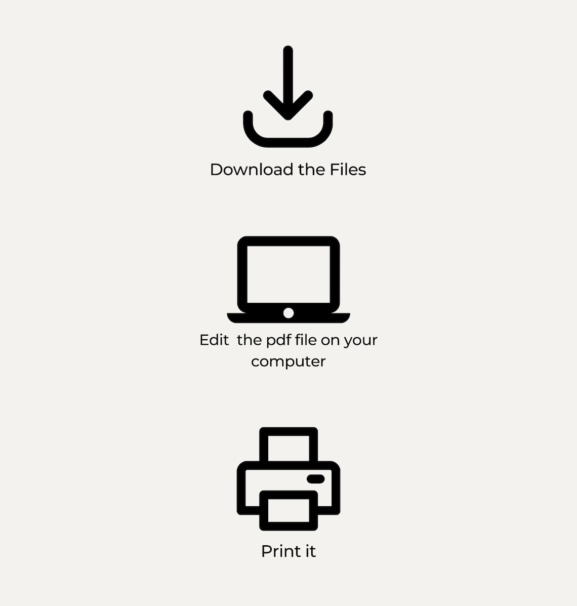 Printable & Fillable Daily Planner Instant Download - Etsy