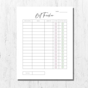 Printable + Fillable Financial Tracker Bundle – Budget Planner, Expense ...