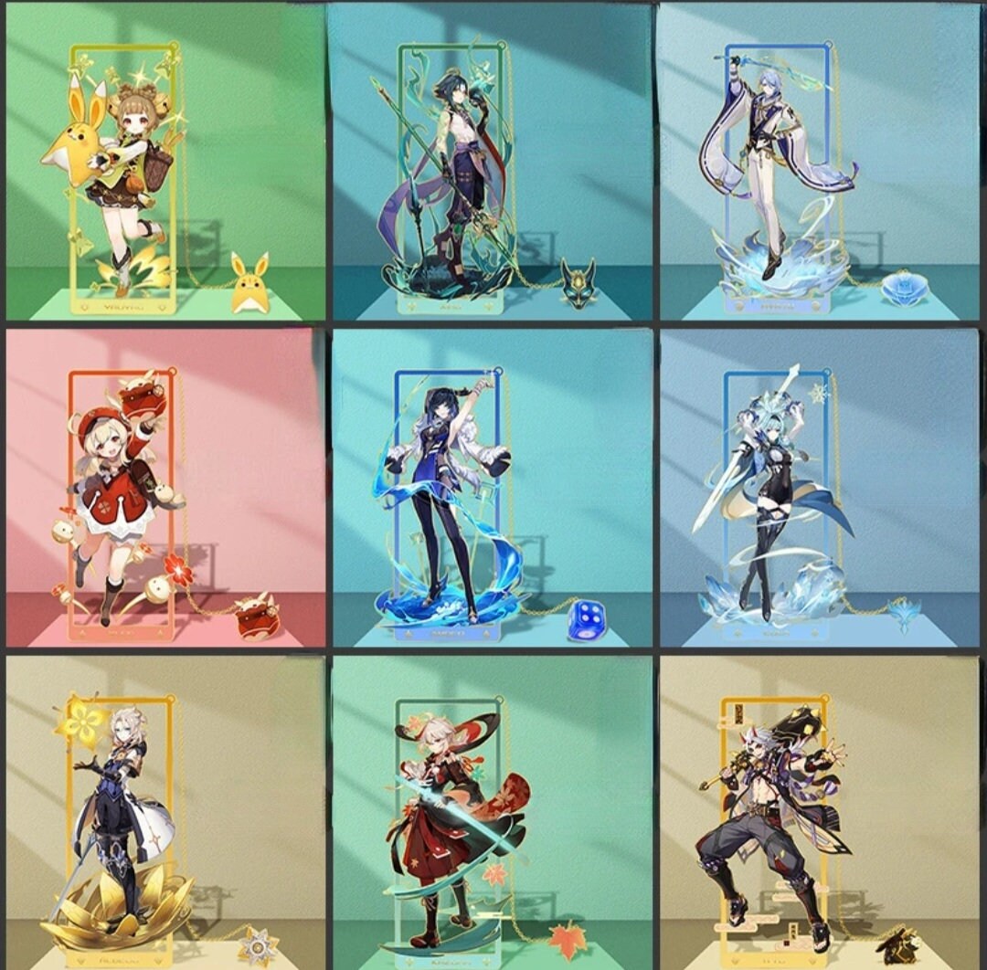 Genshin Impact Bookmarks - Etsy