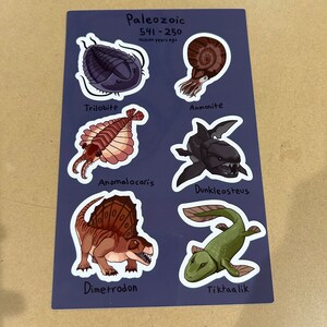 Dinosaur / Prehistoric Creatures Sticker Sheets - Etsy