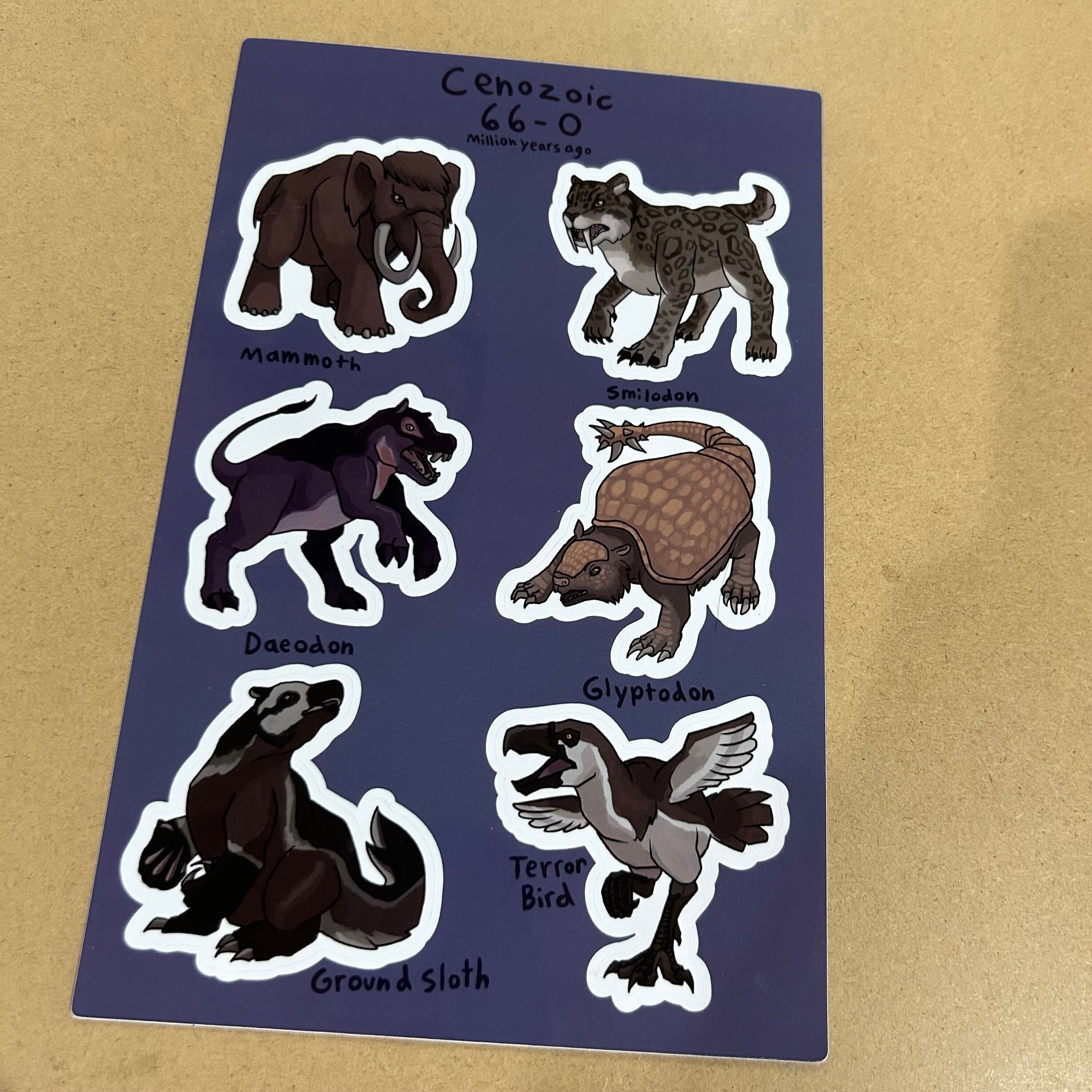 Dinosaur / Prehistoric Creatures Sticker Sheets - Etsy