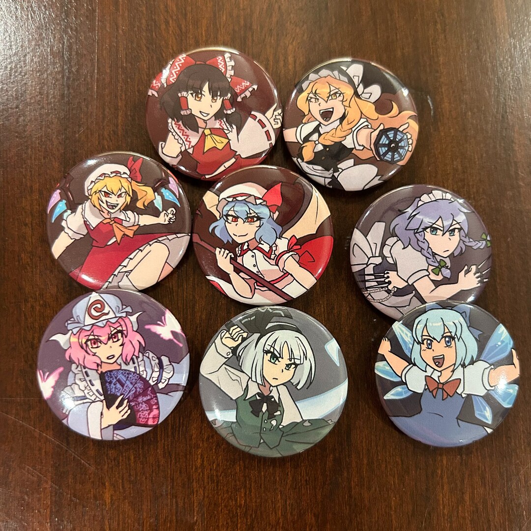 Touhou Project Button Pins - Etsy