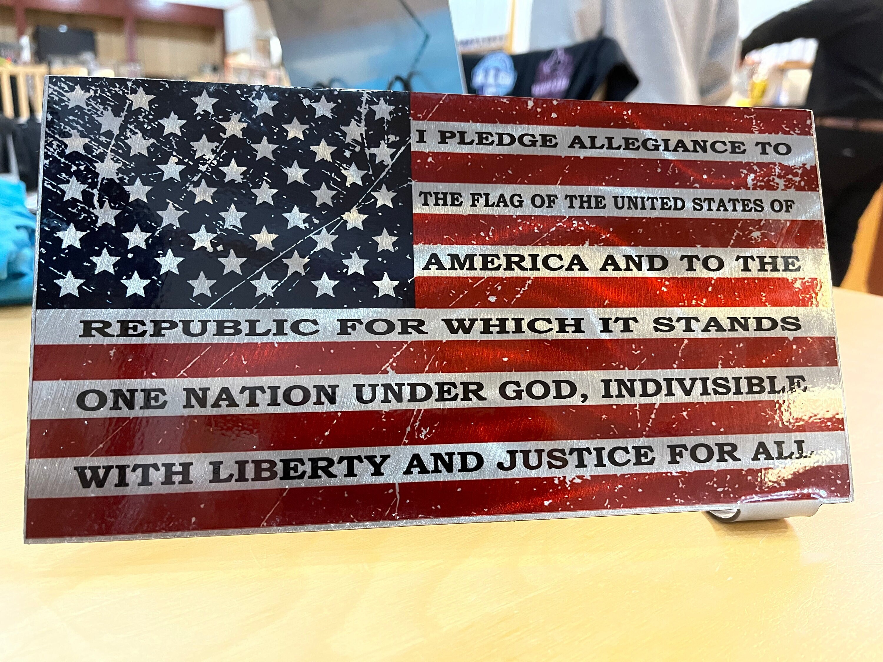 Metal Desk Pledge Flag - Etsy