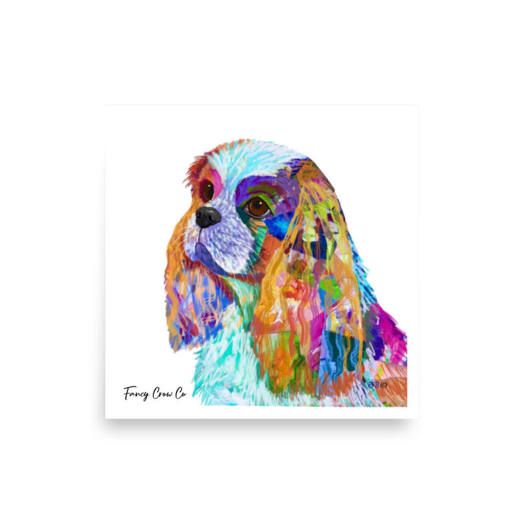 King Charles Spaniel Print - Etsy