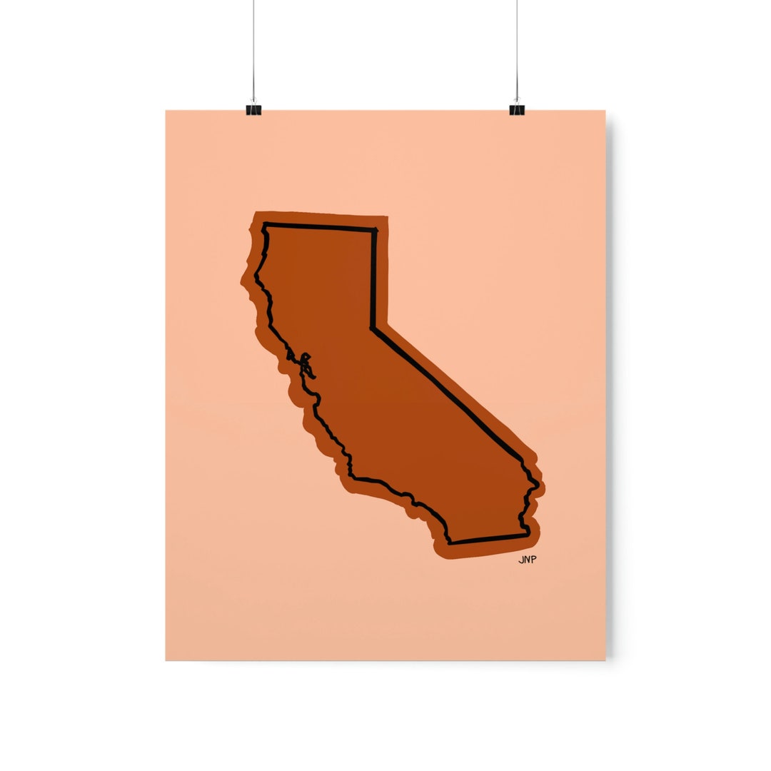 California Burnt Orange Premium Art Prints - Etsy