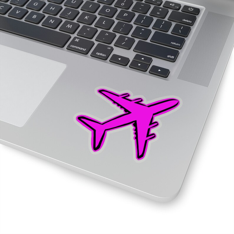 Airplane Pink Sticker - Etsy