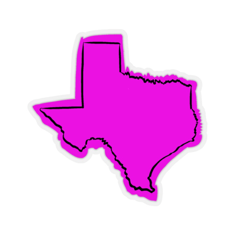 Texas Pink Sticker - Etsy