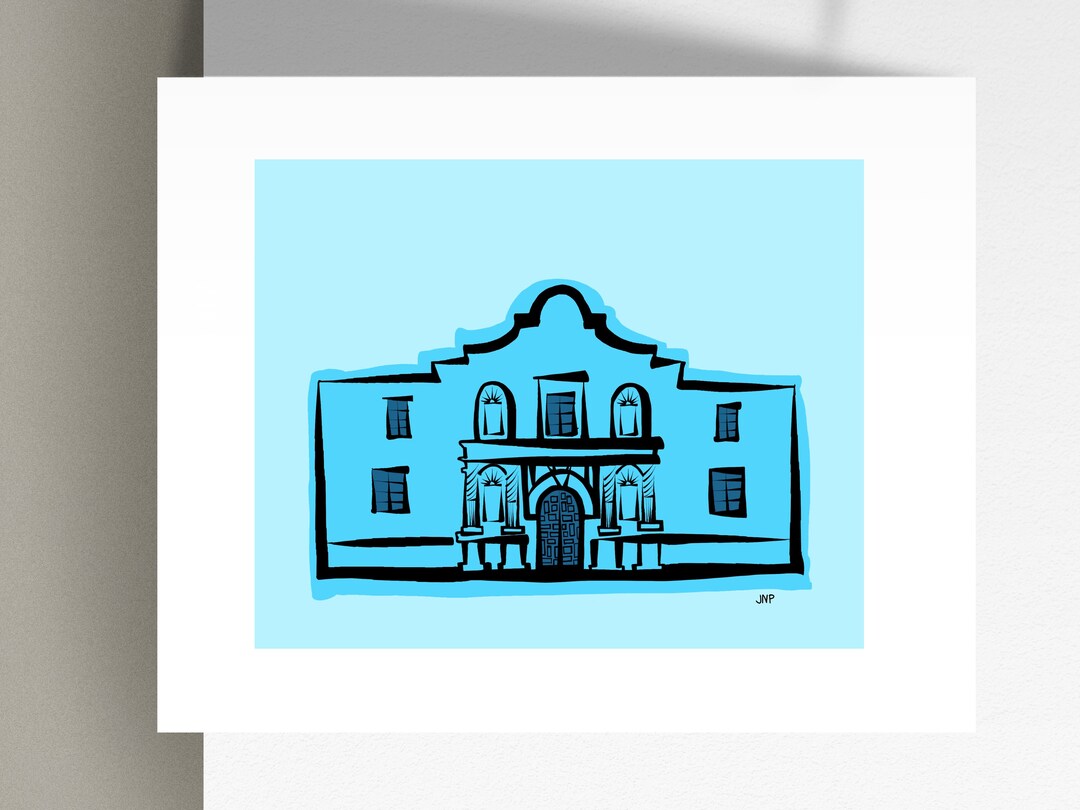 Alamo Texas Premium Art Print - Etsy