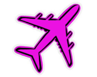 Airplane Blue Sticker - Etsy