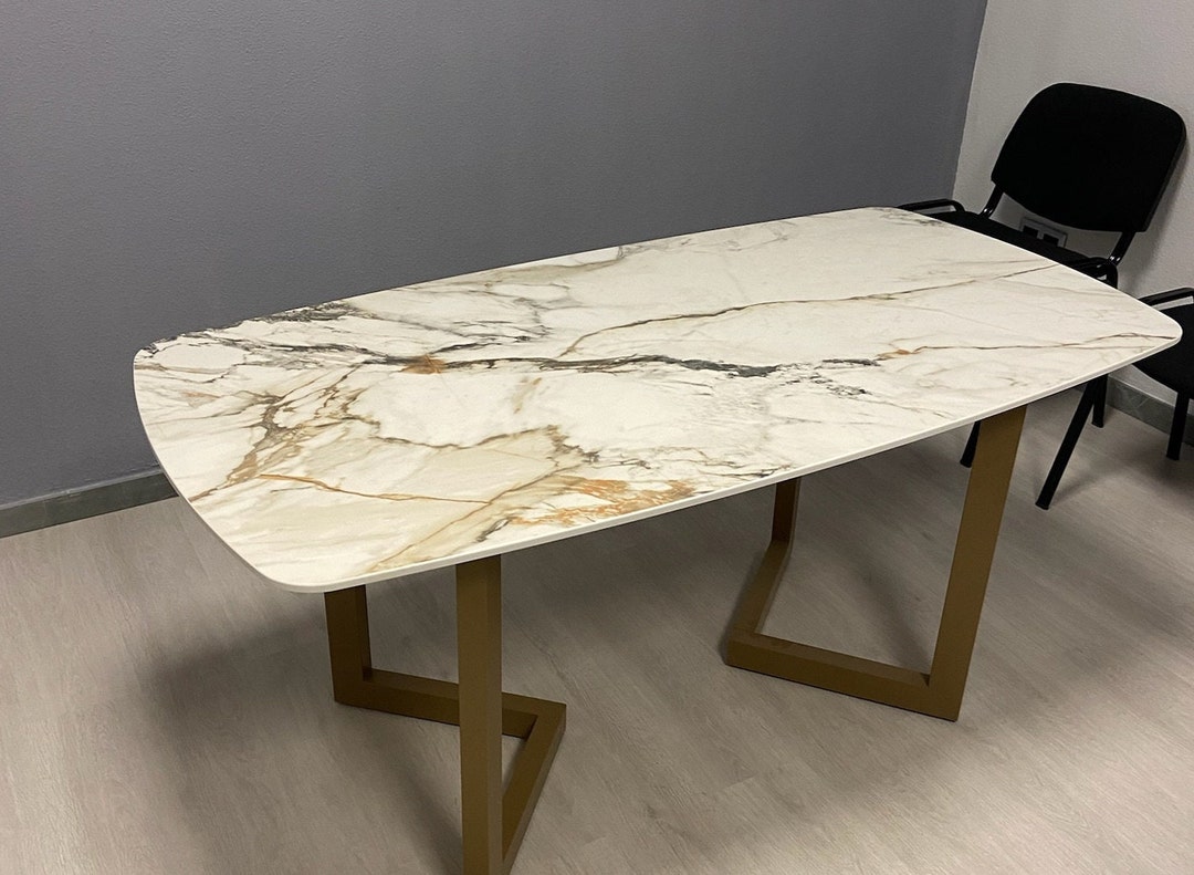 Neolith Calcatta Luxe Table Top - Etsy