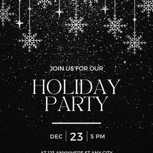 25-pack Christmas and Holiday Party Invitations Printed W/ Envelopes ...