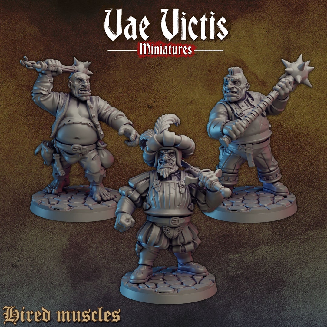 Ogre Mercenaries Set | Vae Victis Miniatures | 32mm Scale | Resin ...