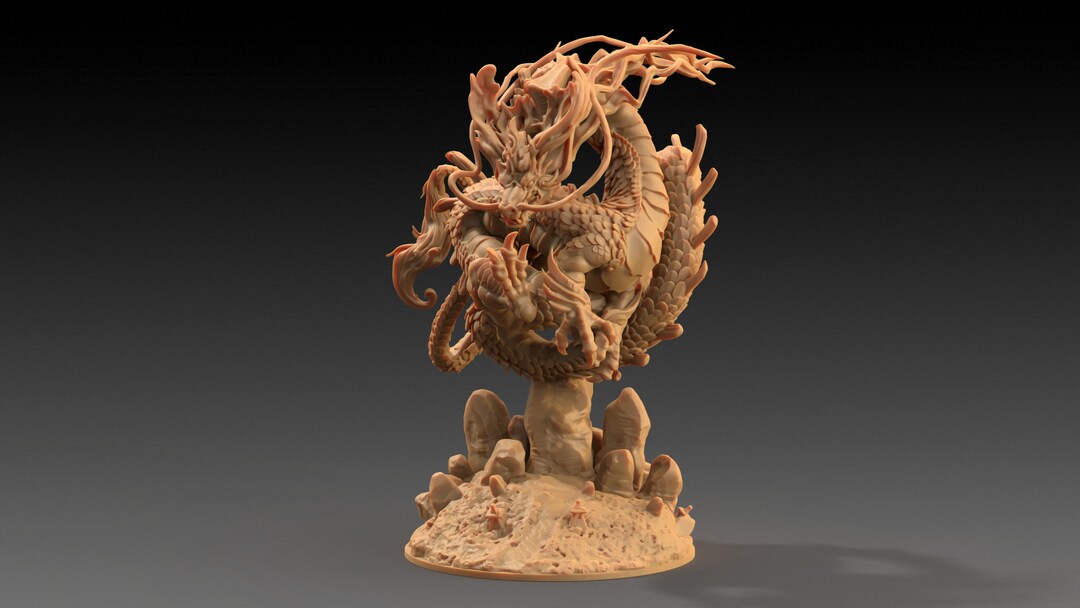 Large River Dragon | Dragon Trappers Lodge | Chosen of the Kami | 32mm ...