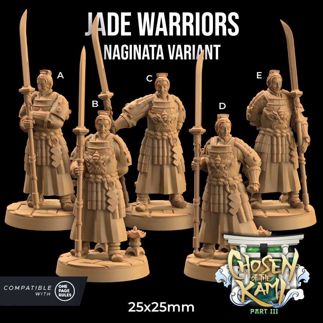 Jade Warriors Set | Dragon Trappers Lodge | Chosen of the Kami | 32mm ...