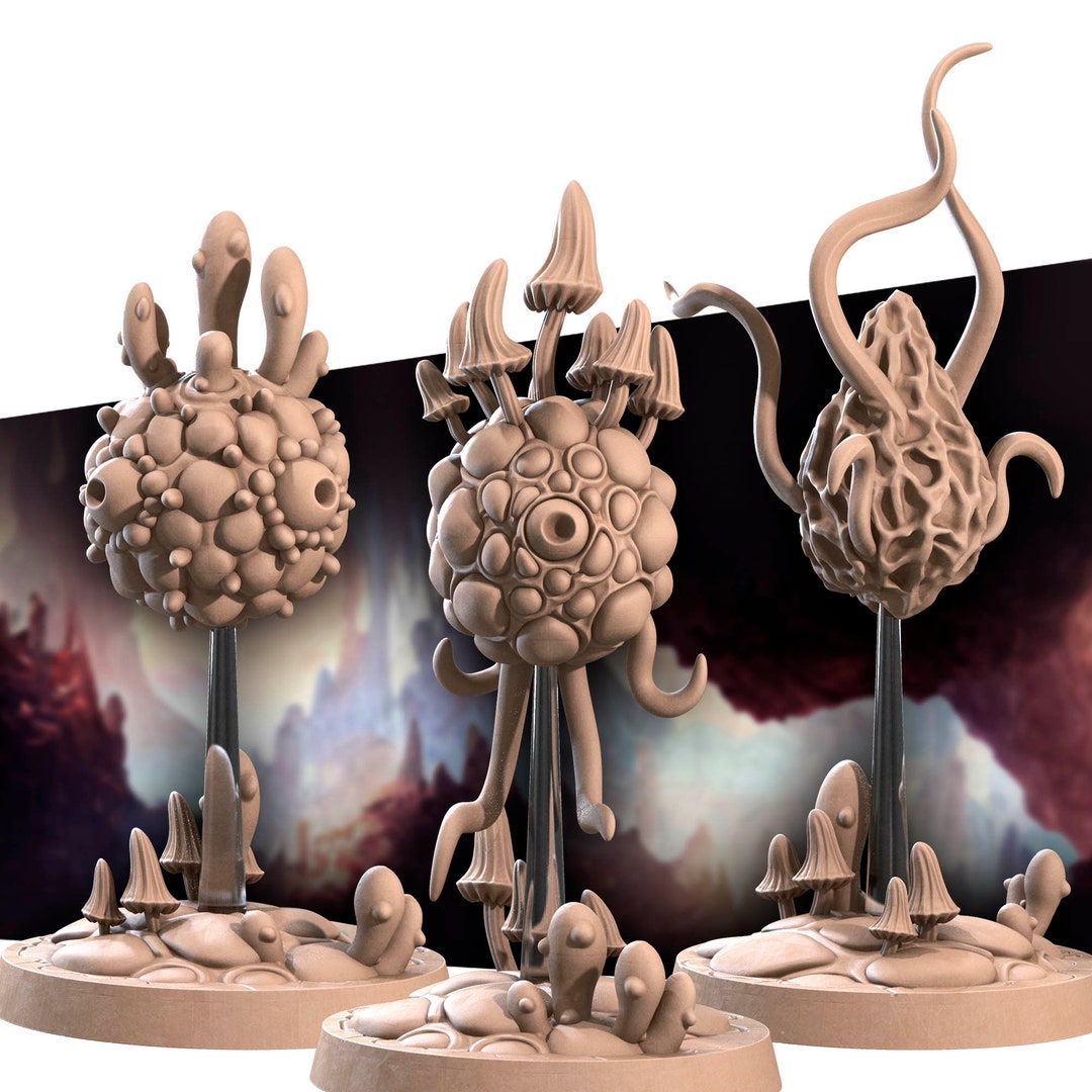 Marshland Gas Spores Set | Bite the Bullet | 35mm Scale | Resin Printed ...