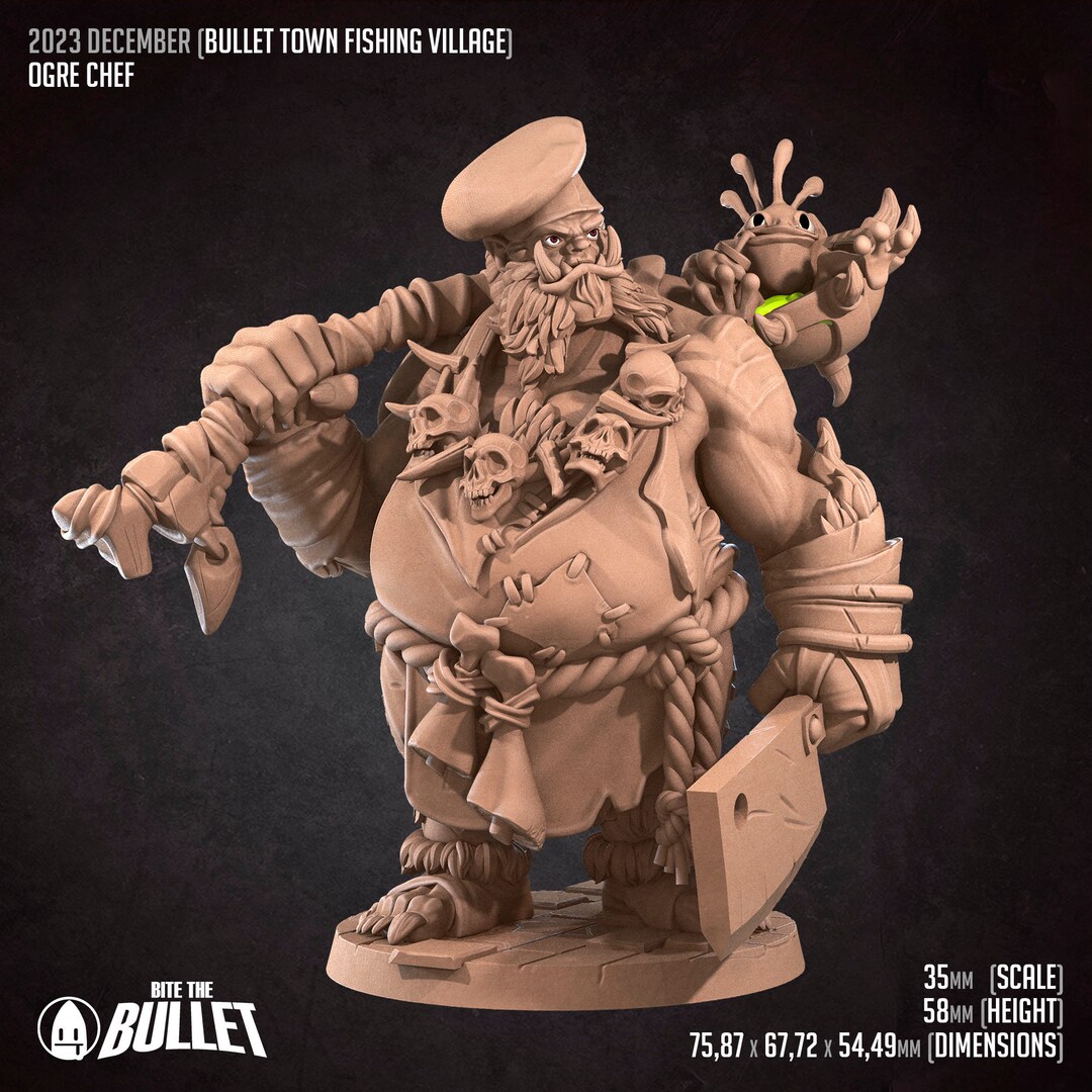 Ogre Chef | Bite the Bullet | Bullet Town Fishing Village | 35mm Scale ...