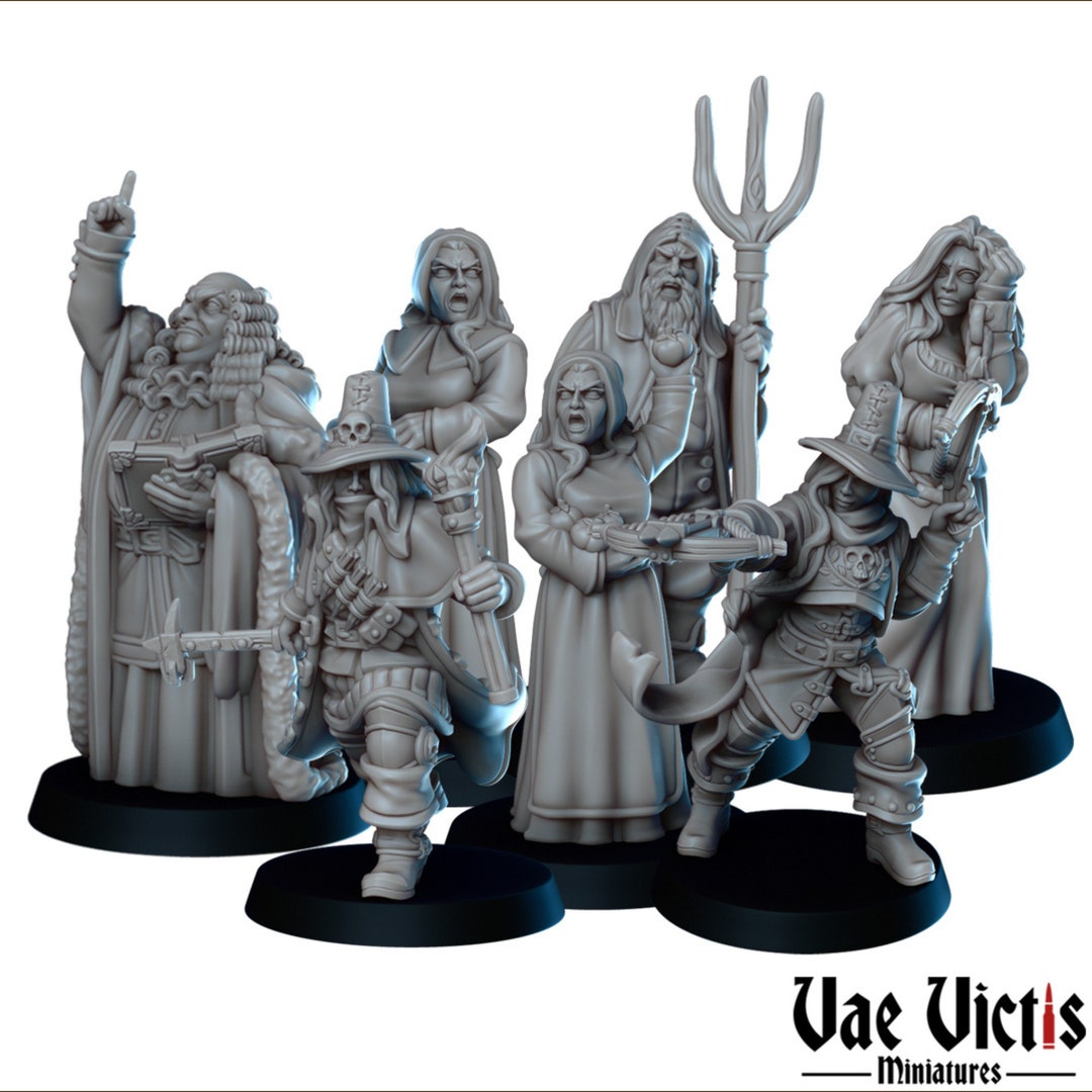 Witch Hunt Set | Vae Victis Miniatures | 32mm Scale Resin Printed ...