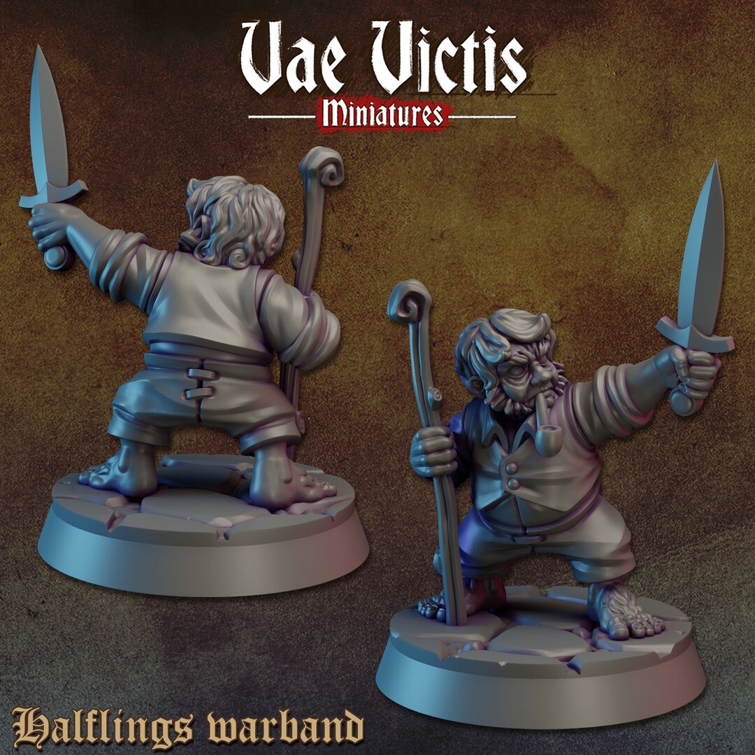 Halfling Patriarch | Vae Victis Miniatures | 32mm Scale Resin Printed ...