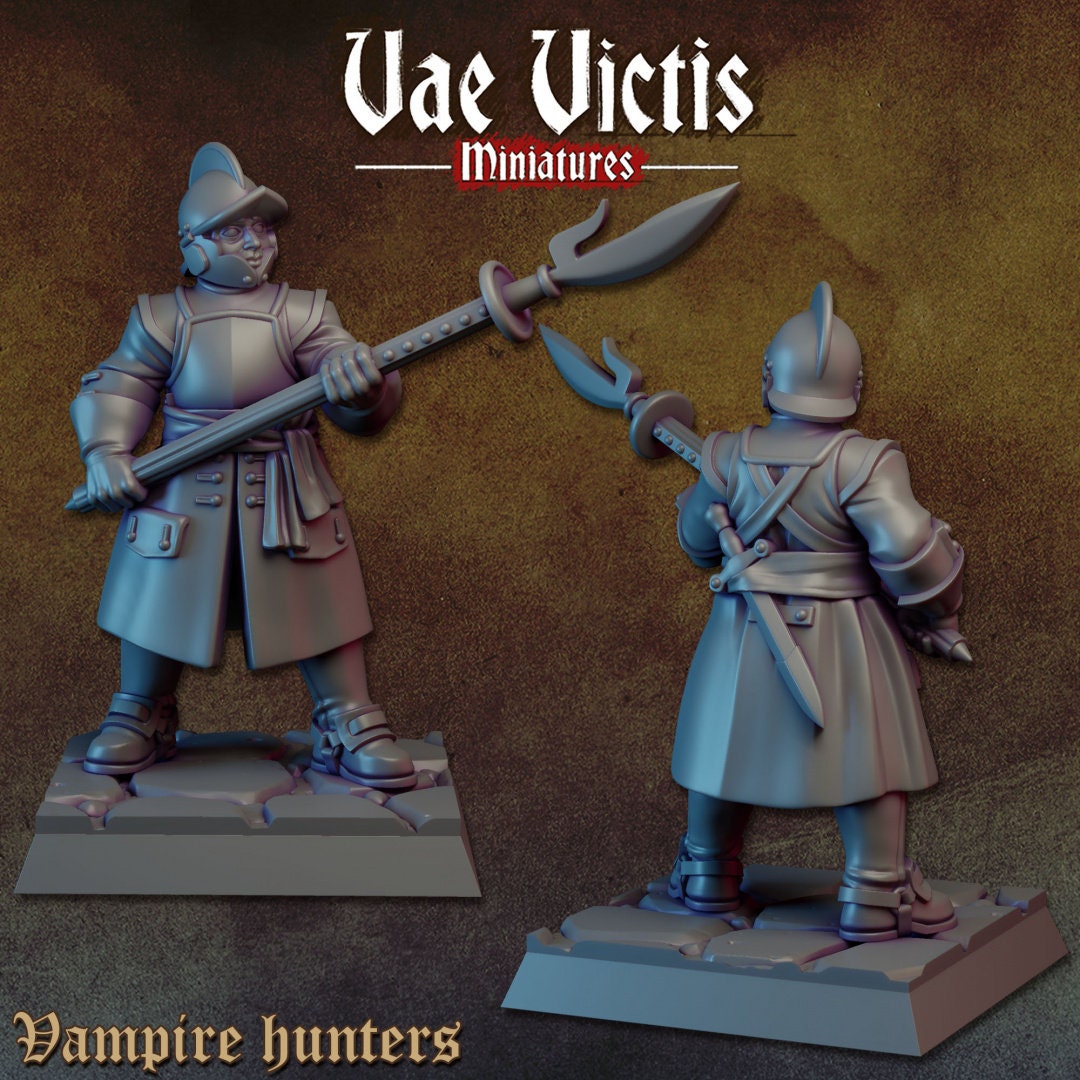 Vampire Hunters Set | Vae Victis Miniatures | 32mm Scale Resin Printed ...