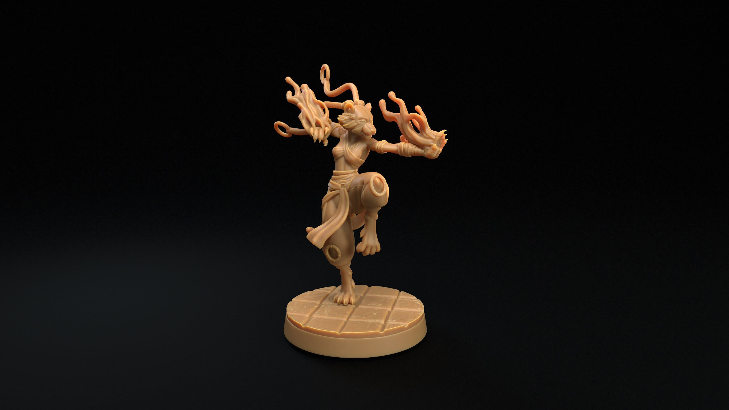 Felis Monk | Dragon Trappers Lodge | One Page Rules | 32mm | Resin ...