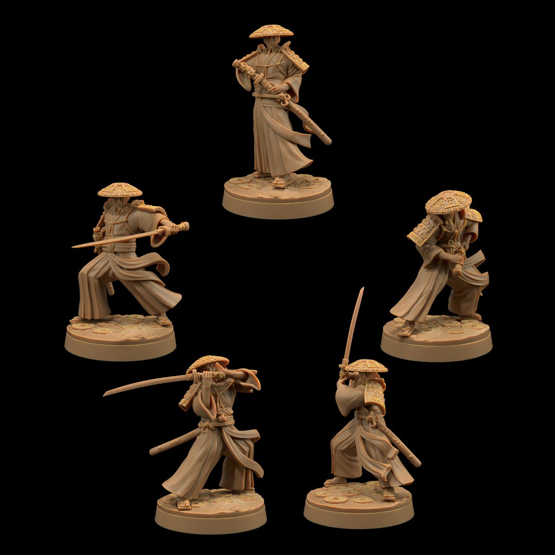 Sword Master Set | Dragon Trappers Lodge | Chosen of the Kami | 32mm ...