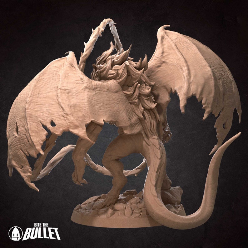 Fire Demon | Bite the Bullet | 35mm Scale | Resin Printed Tabletop RPG ...