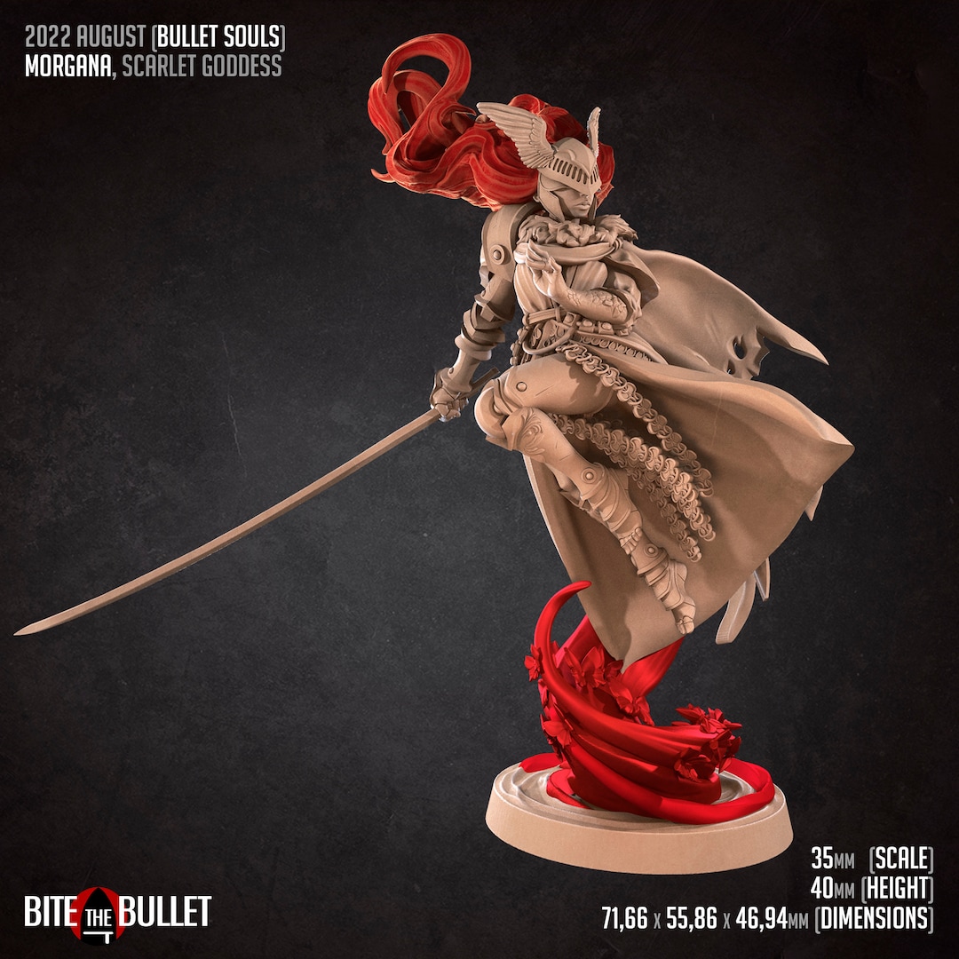 Morgana, Scarlet Goddess | Bite the Bullet | 35mm Scale | Resin Printed ...