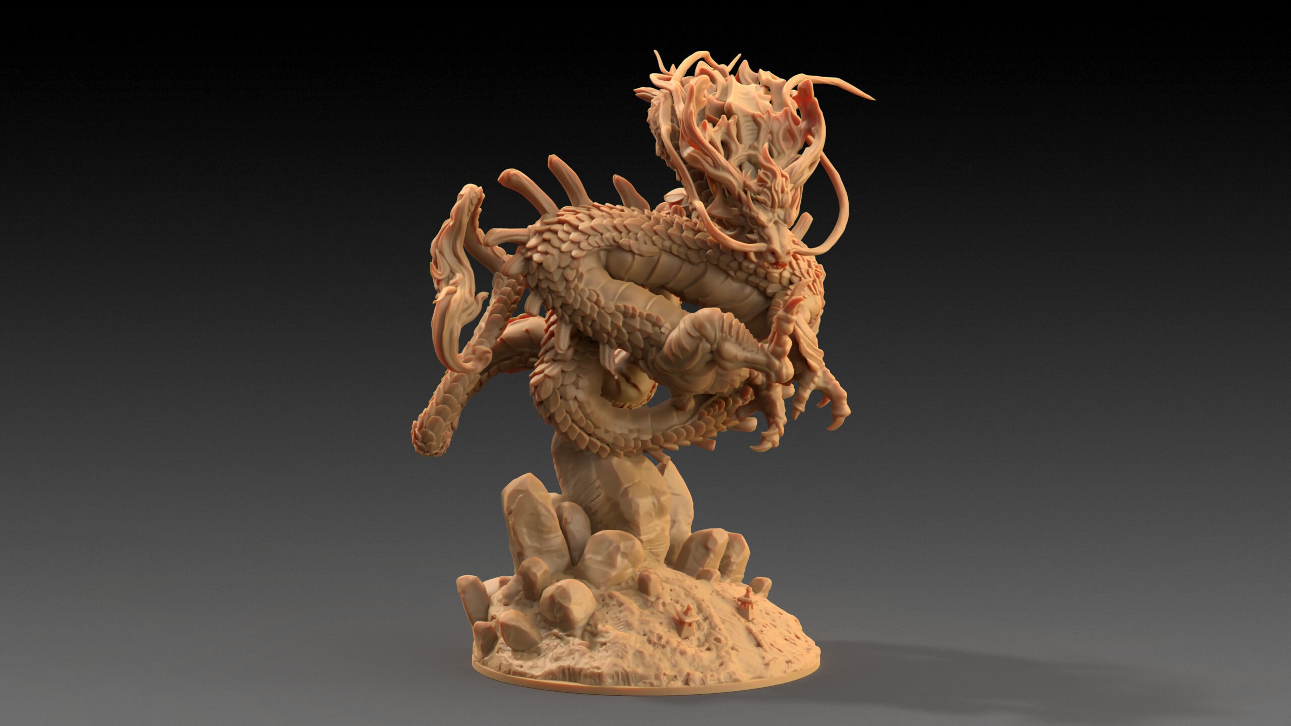Large River Dragon | Dragon Trappers Lodge | Chosen of the Kami | 32mm ...