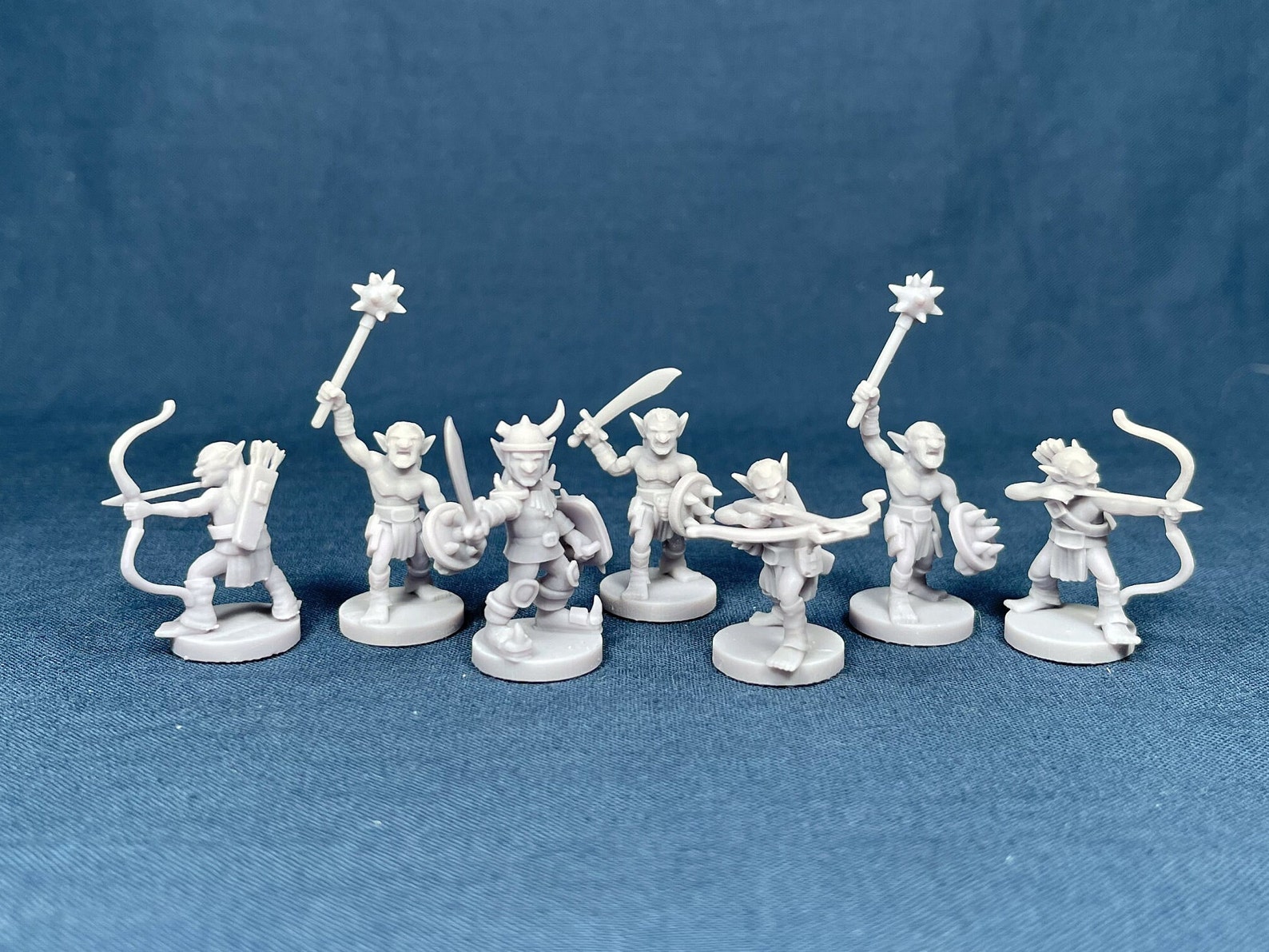 Goblin Set (7 Minis) | MZ4250 | Miniatures | 28mm Scale | Resin Printed ...