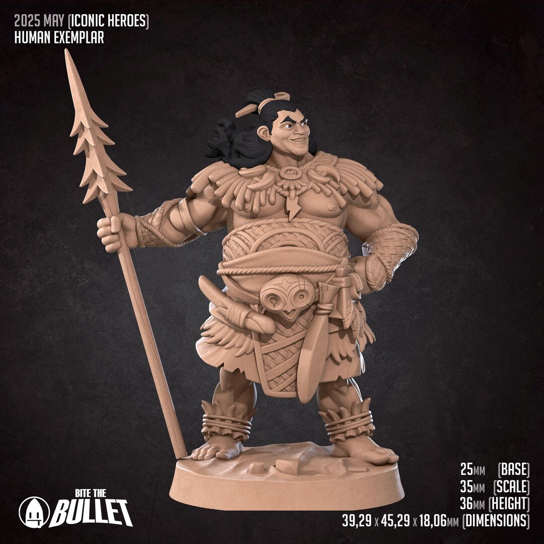 Human Exemplar | Iconic Heroes | Bite the Bullet | 35mm Scale | Resin ...