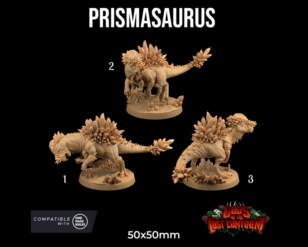 Prismasaurus Dragon Trappers Lodge One Page Rules 32mm Resin Printed ...