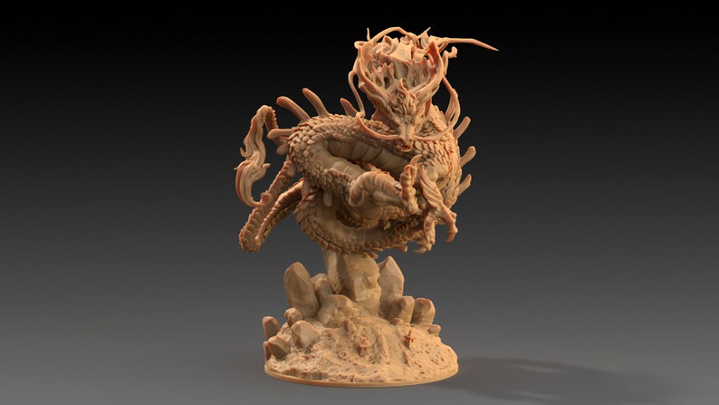 Large River Dragon | Dragon Trappers Lodge | Chosen of the Kami | 32mm ...