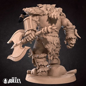 Orc Barbarian Bite the Bullet 35mm Scale Resin Printed Tabletop RPG ...
