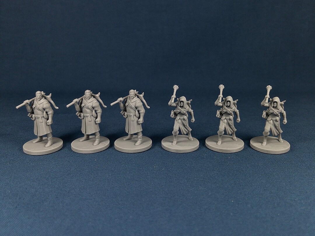 Thug Set (6 Minis) | MZ4250 | Miniatures | 28mm Scale | Resin Printed ...