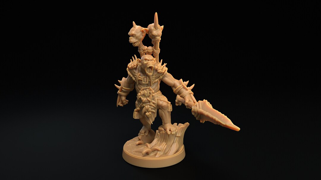 Bobokai Warlord | Dragon Trappers Lodge | the Simiax Legions | 32mm ...