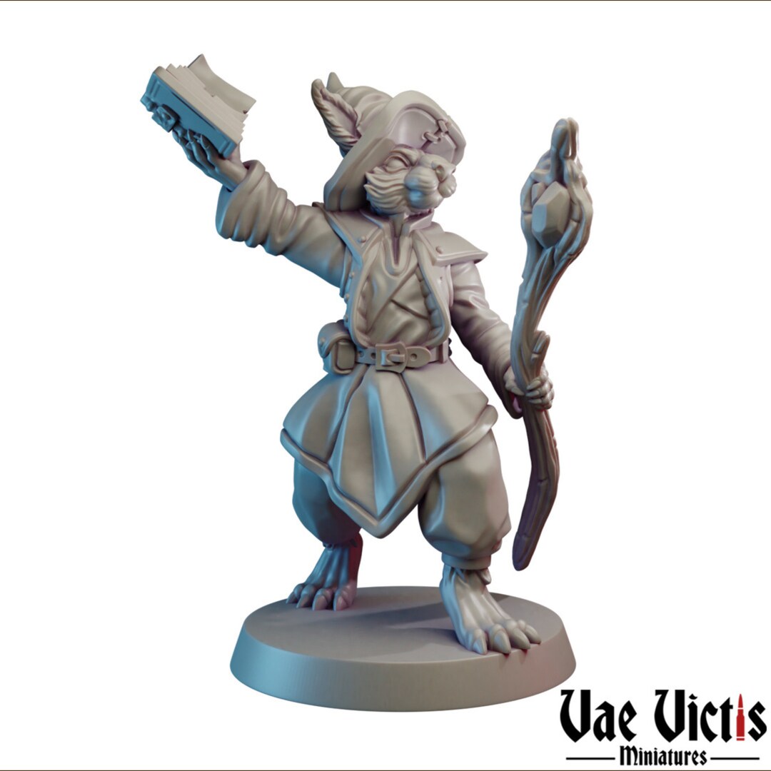 Rabbit Spellcaster | Vae Victis Miniatures | 32mm Scale Resin Printed ...