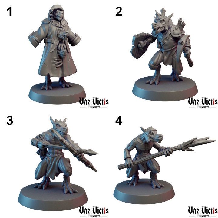 Kobold Set 8 Minis Vae Victis Miniatures 32mm Scale - Etsy