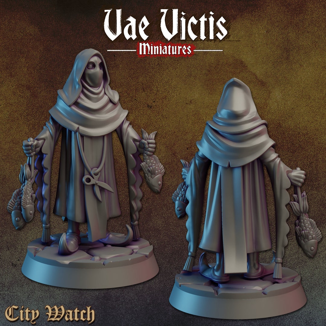 Strange Fish Vendor | Vae Victis Miniatures | City Watch | 32mm Scale ...