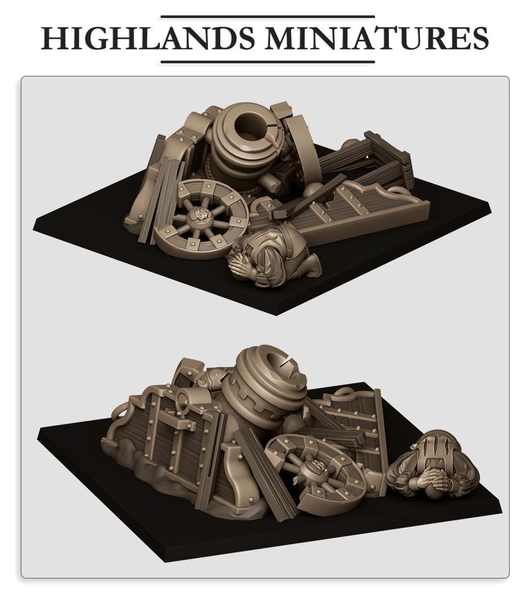 Sunland Exploded Mortar | Sunland | Highland Miniatures | 32mm Scale ...