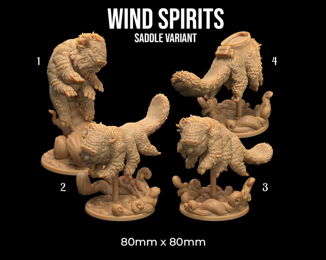 Wind Spirit Dragon Trappers Lodge One Page Rules 32mm Resin Printed ...